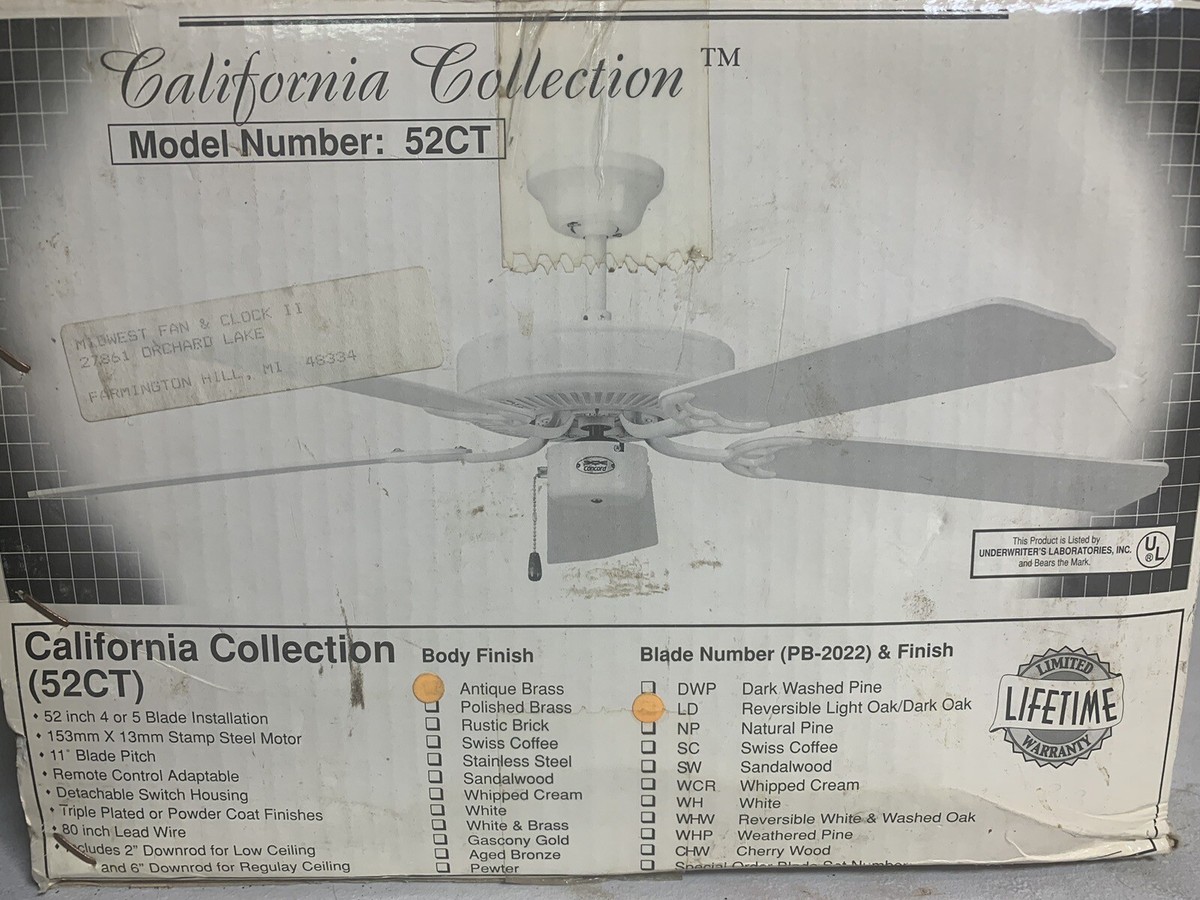 Concord Ceiling Fan Installation Manual | Shelly Lighting