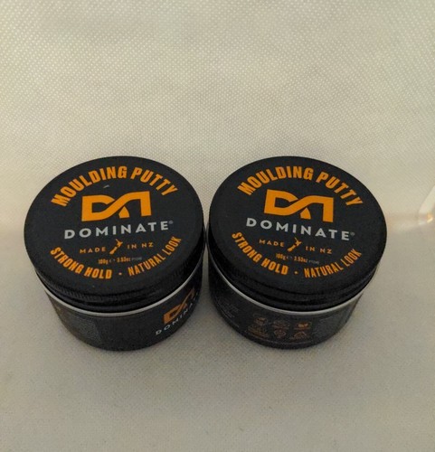 2x Dominate Moulding Hair Putty 100g Extreme Strong Natural Look Made ...