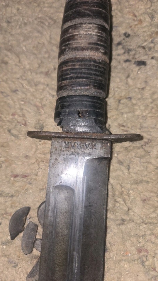 WW2 VINTAGE KA-BAR KABAR NAVY USN MK2 FIGHTING KNIFE W/ SCABBARD Parts ...