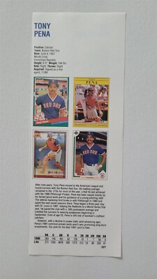 Tony Pena & Terry Pendleton 1991 Baseball Publication International | eBay
