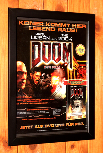 Doom PSP Rare Small Promo Poster / Ad Page Framed | eBay