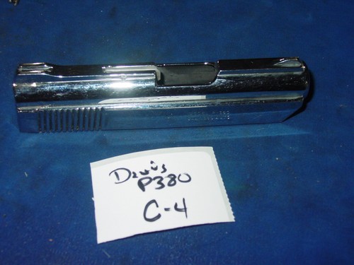 Davis P-380, 380 ACP Pistol Parts Chrome Slide w/ Extractor installed ...