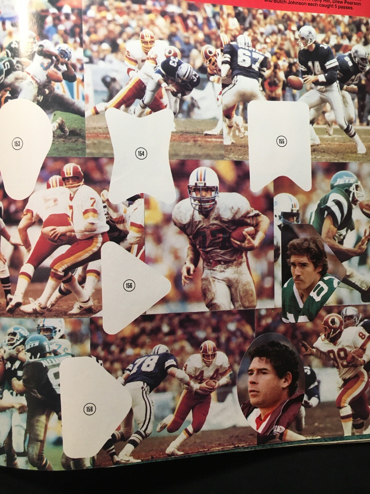 1983 NFL Topps Football Sticker Album Incomplete 70 Of 330 Stickers ...