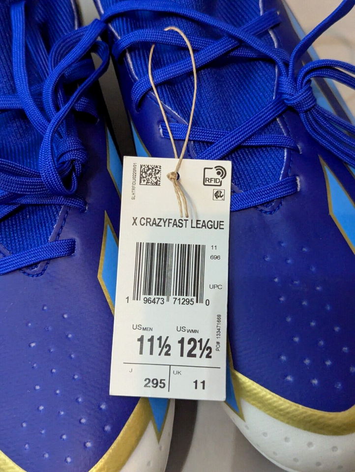 adidas x Crazyfast League Messi FG Soccer Cleats Mens 11.5 Lucid Blue ID0712 | eBay