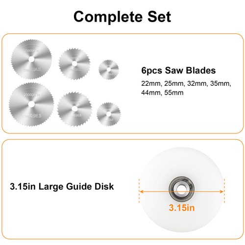 Internal Pipe Cutter Adjustable Depth Gauge Guide 6Pcs Saw Tooth Blades ...