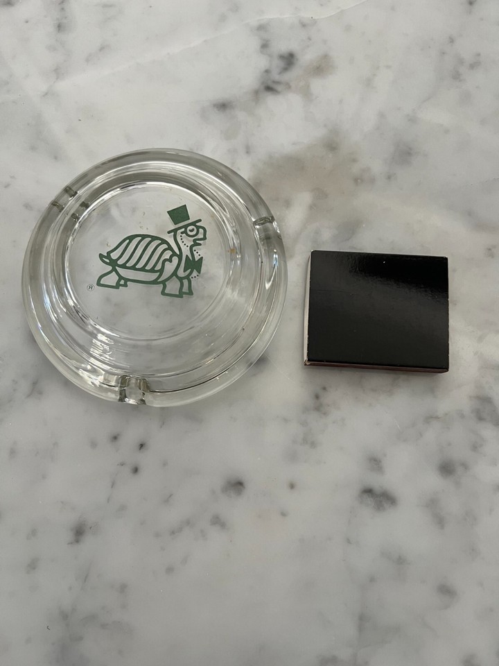 Vintage The Velvet Turtle Restaurant Glass Ashtray and Full Unstruck ...