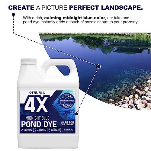 TruBlu Pond Dye - Pond Dye - Party Pool Dye - Concentrated Formula Dye ...