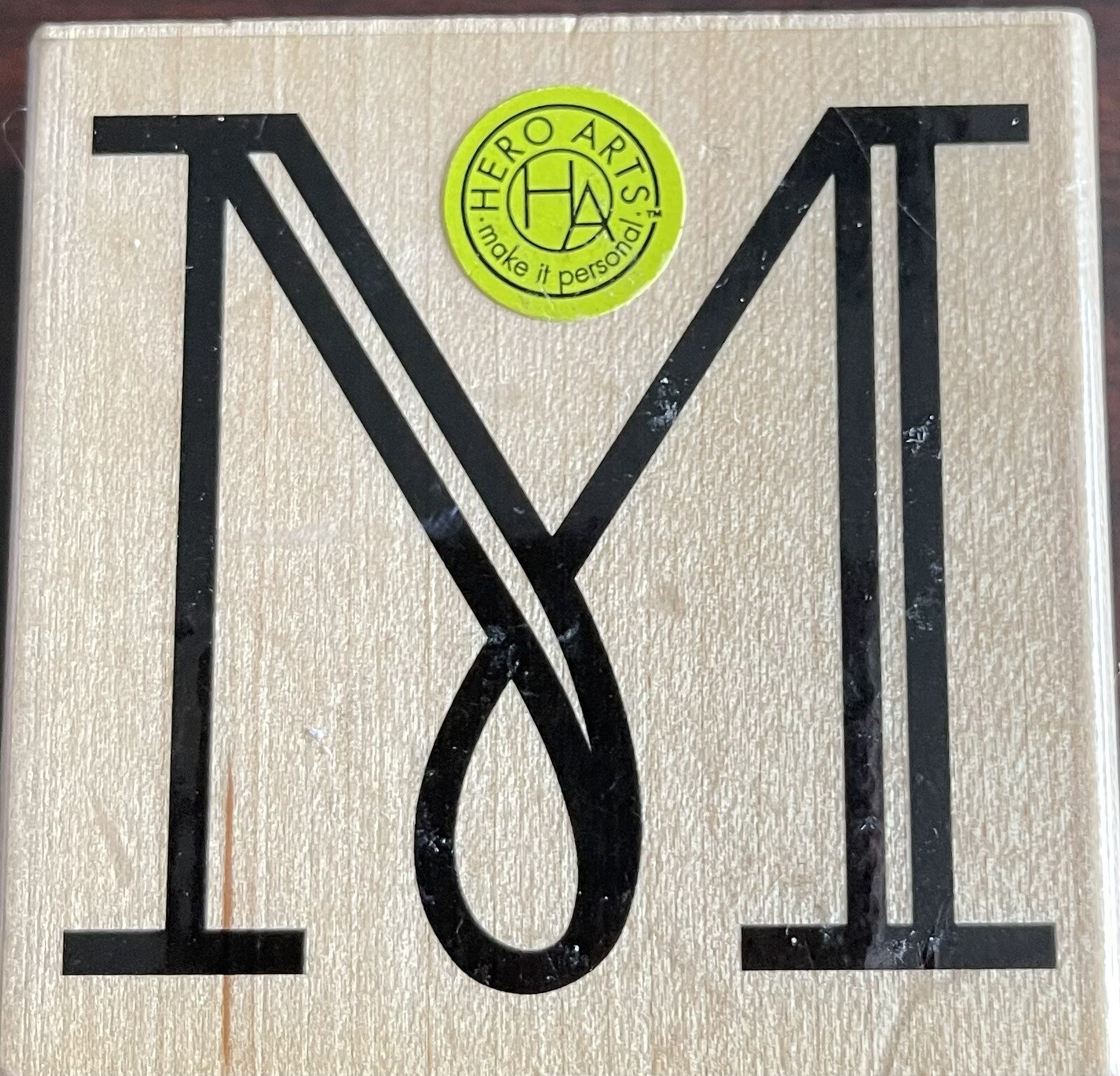 Monogram Stamp Letter M