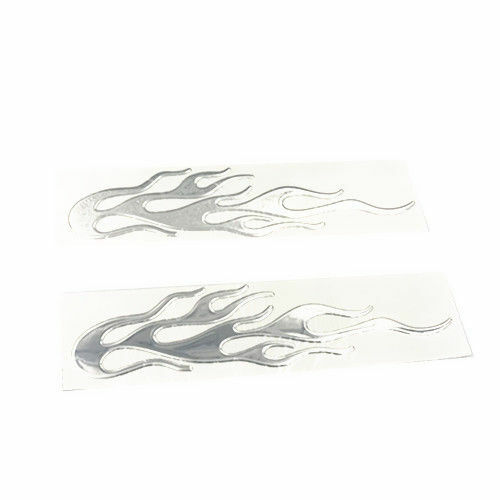 Car Motorcycle 3D Flame Fire Sticker Badge Soft PVC Reflective Stickers ...