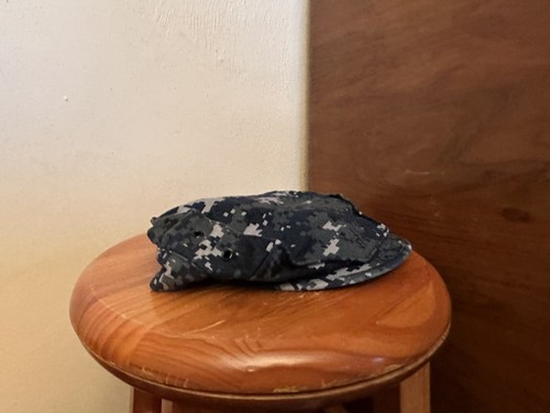 US NAVY BLUE DIGITAL CAP WORKING UTILITY HAT, BLUEBERRY, SEKRI, SIZE 7 ...