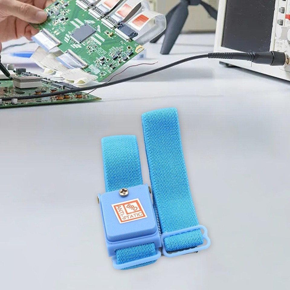 Operator Wrist Ground Anti Static Strap Lightweight Wrist Strap For PCB ...