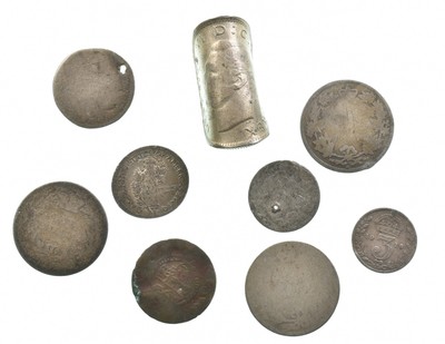 38.5 GRAMS WORLD SILVER COIN COLLECTION LOT SET HOLED *053 | eBay