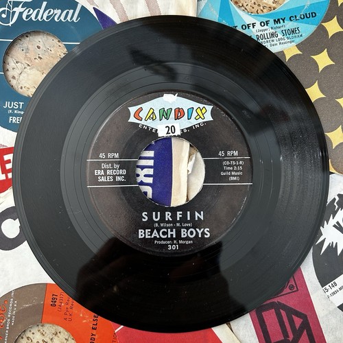 THE BEACH BOYS FIRST RECORD: SURFIN / LUAU, CANDIX 301 - VG+ NICE COPY ...