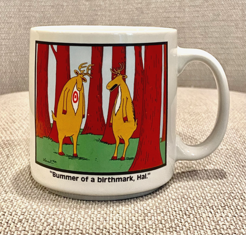 Vintage The Far Side "Bummer of a Birthmark Hal" Coffee Mug 1986 Gary ...