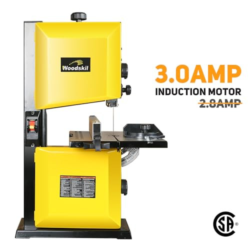 3-Amp 9-Inch Band Saw, 2500FPM Benchtop Bandsaw with Removable Safty ...