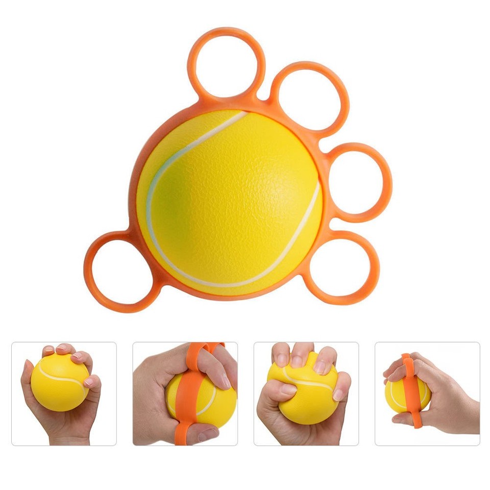1Pc Finger Strength Trainer Hand Grip Hand Stress Ball Finger Exerciser ...