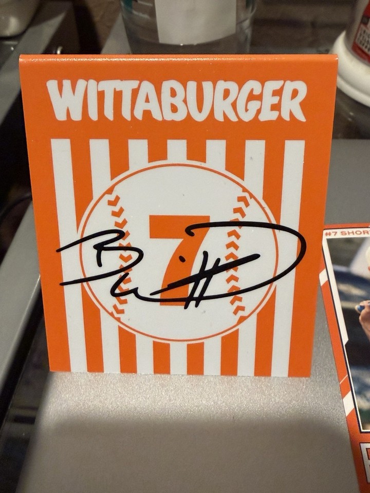 Rare 2025 Bobby Witt Jr WHATABURGER Promo Base Card Set 1-7 w/ Table ...
