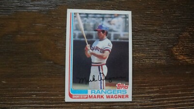 1982 TOPPS # 443 MARK WAGNER BASEBALL CARD | eBay