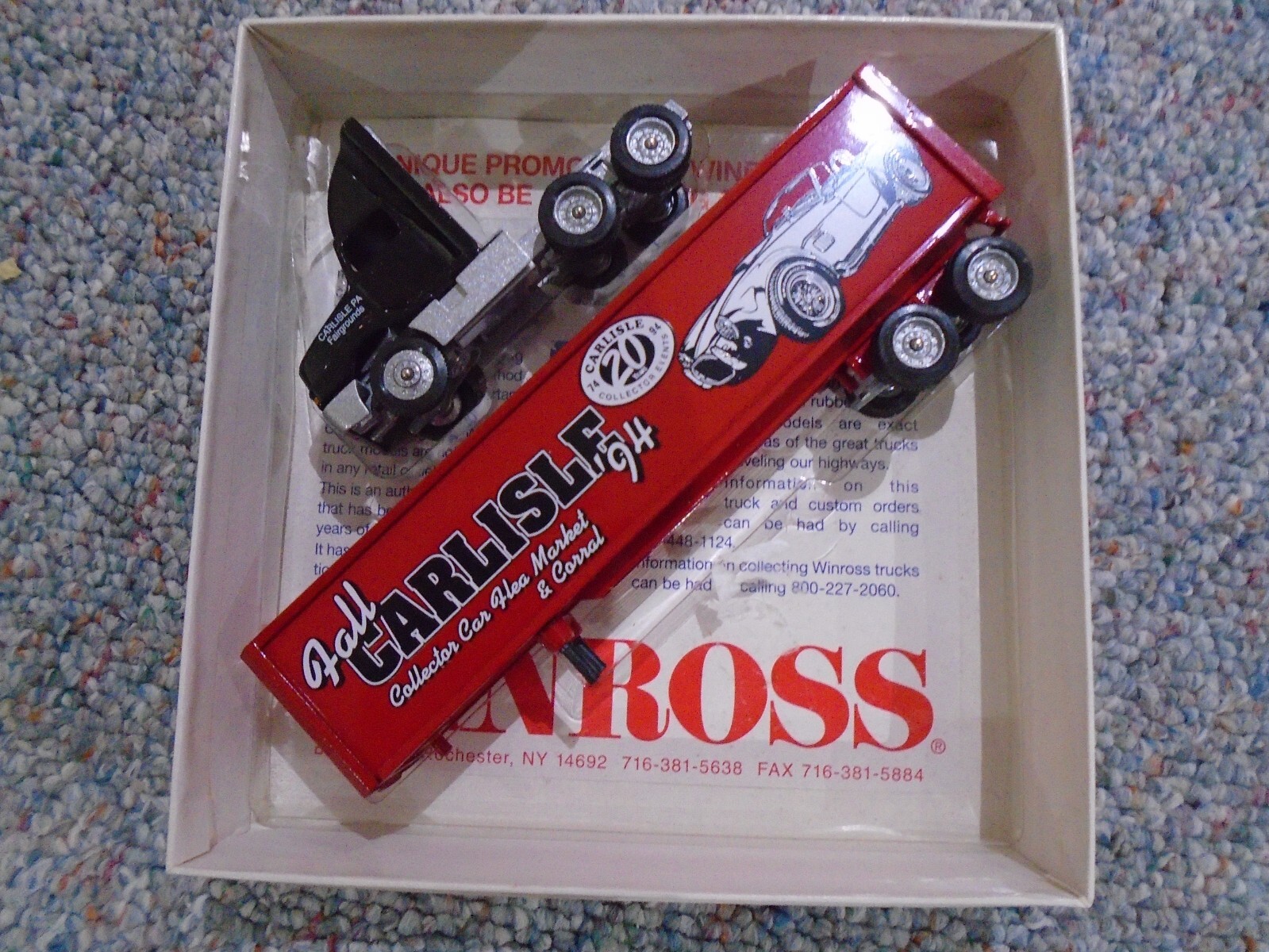 Winross Diecast truck Carlisle car Flea Market 1994 1:64 scale | eBay