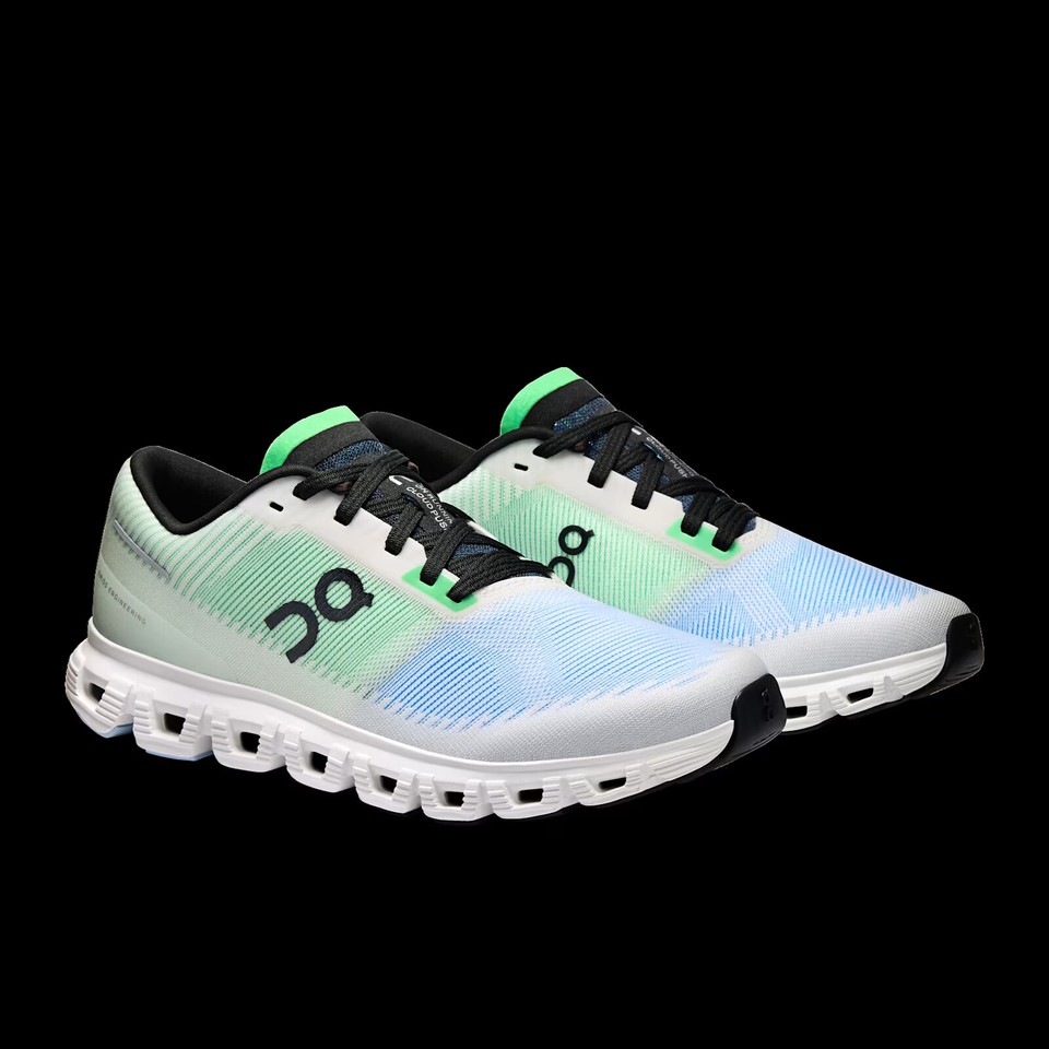 Women's On Running Cloud 6 Push White/Blue/Green Cloud OC Sneakers 2025 ...