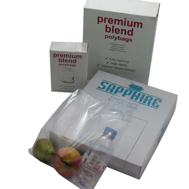 FOOD POLY BAGS 6X8"(150x200MM)SMALL SAFE STORAGE FREEZER SANDWICH CAKE ...