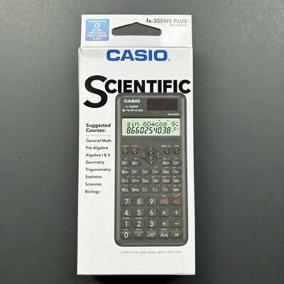 Casio Scientific Calculator FX-300MS Plus Fraction Calculations Algebra ...