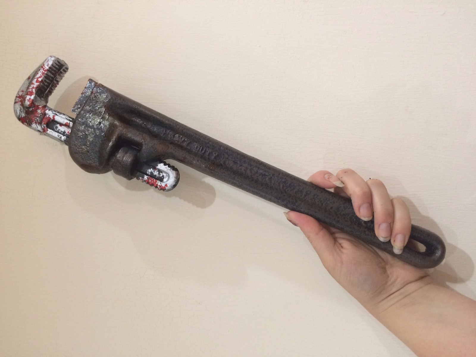 Halloween Wrench Prop Hand Held Fancy Dress Accessory Weapon Spanner ...
