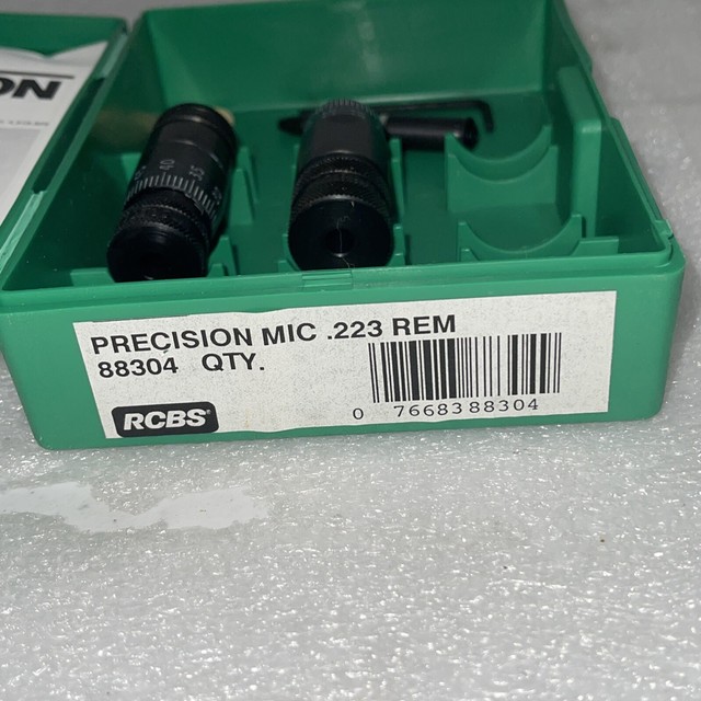 RCBS Precision Mic Die for 223 Remington 88304 Reloading for sale ...