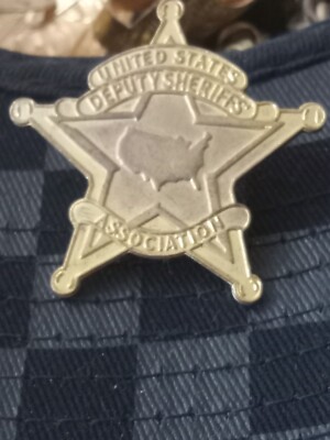 United States Deputy Sheriff's Association Gold Star Badge Lapel Pin | eBay