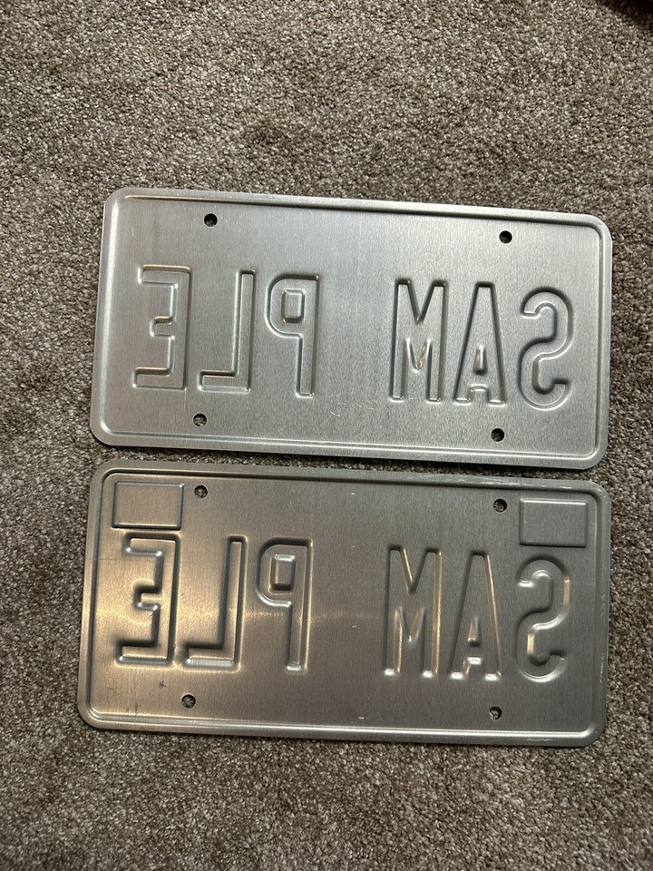 Michigan License Plate Sample Type 1 And Type 2 Pair 1998 1996 - 2007 ...