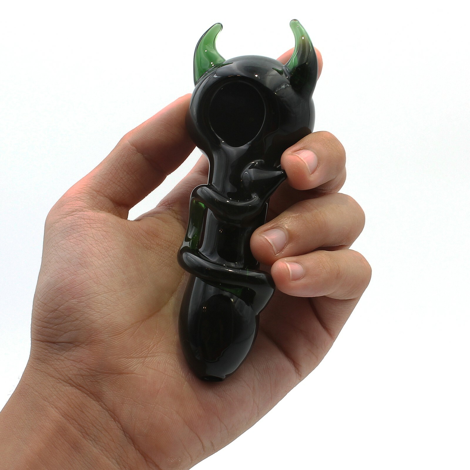 Green Goblin Demon 5" Glass Smoking Pipe Devil Black Tobacco Smoke Pipe ...