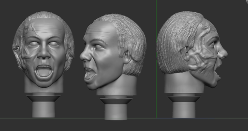 CUSTOM MEGO SCANNERS DARRYL REVOK RESIN HEAD for 8" FIGURE (Z138) | eBay