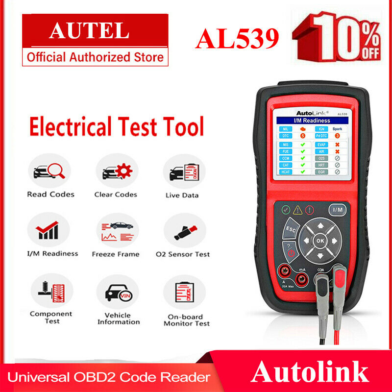 Autel AutoLink AL539 OBD2 Scanner Car Diagnostic Scan Tool Automotive ...