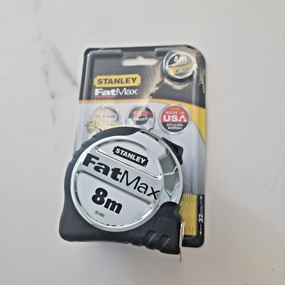 [STANLEY] FatMax Xtreme 8m Rubber Grip Tape Measure 0-33-892 | eBay