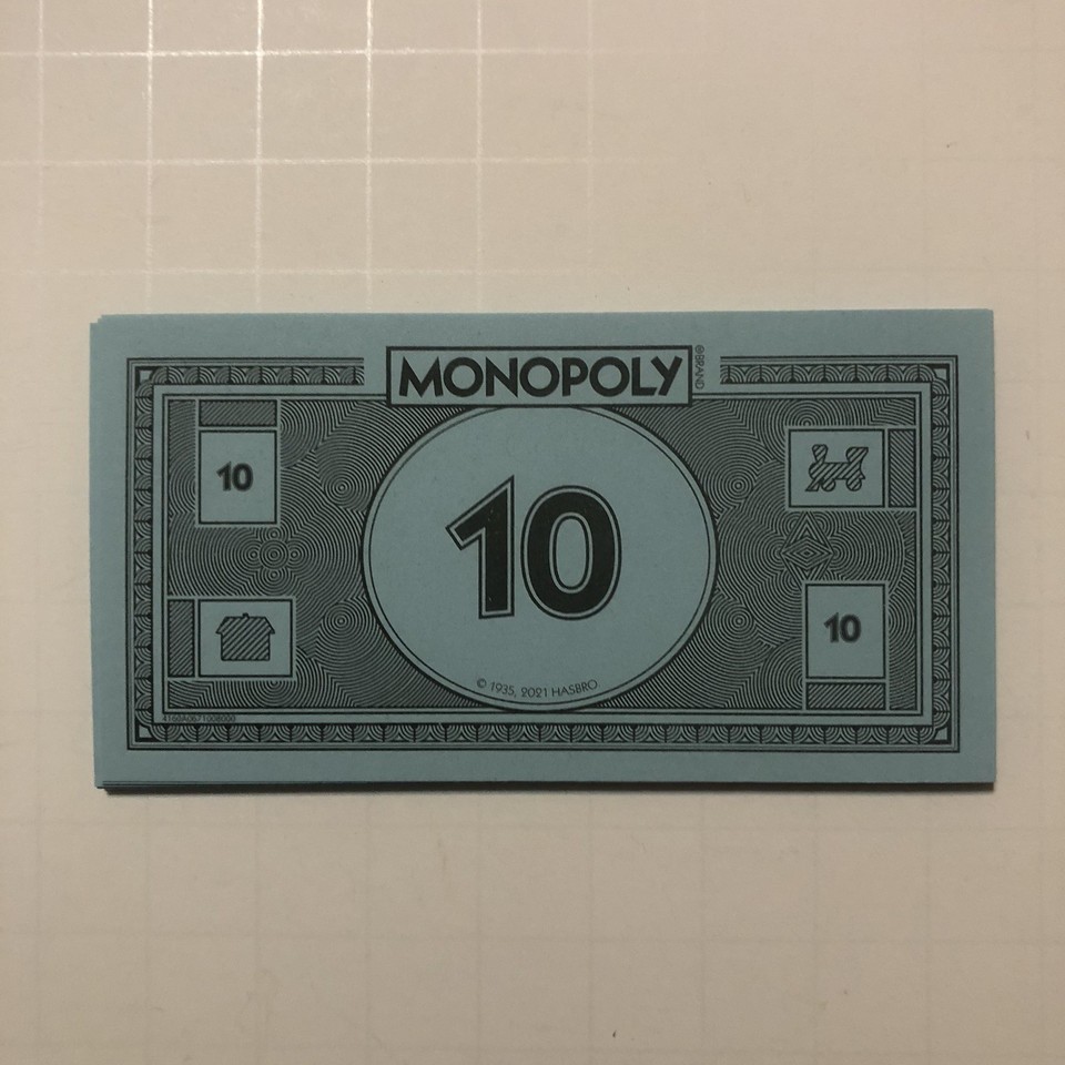 Monopoly Money Game Replacement Bills Play Money Game Cash 20 Of Each ...