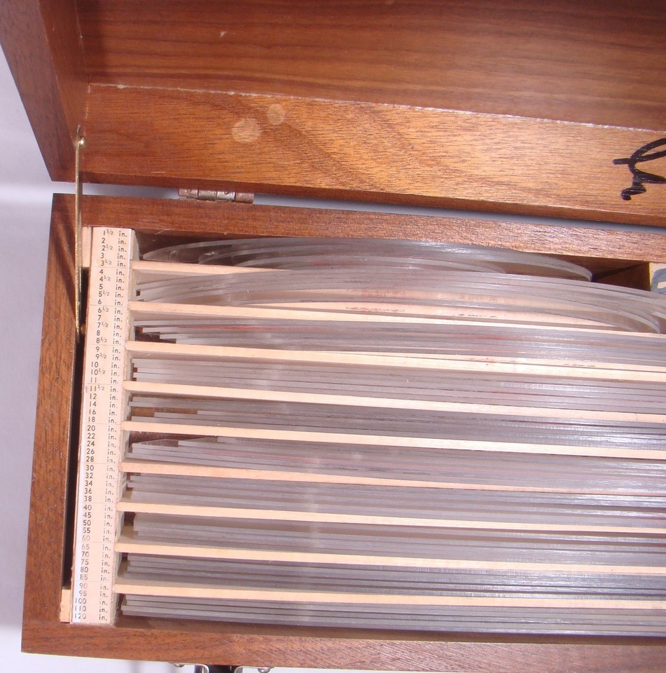Vintage Charles Bruning 50 Curve Set Highway & Railroad Drafting Tools ...