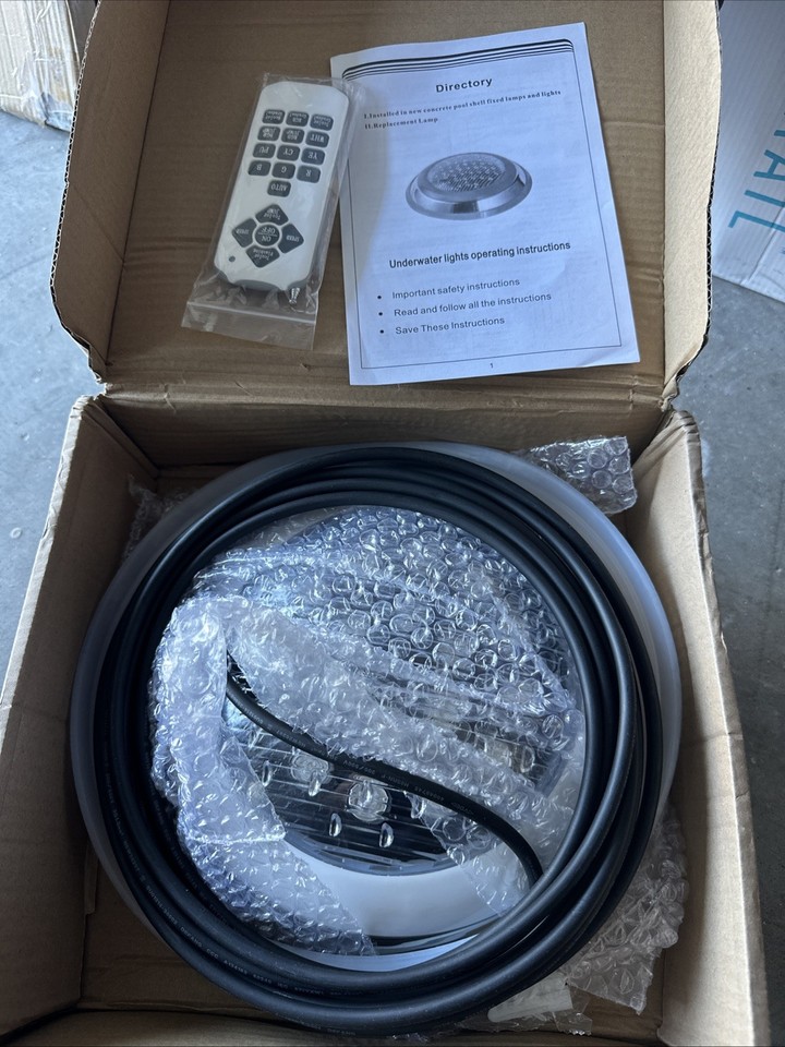 Pool Lights for Inground Pool 60W 10 Inch Color Changing LED Inground ...