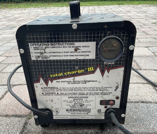 EZ Go Textron 36 Volt Golf Cart Battery Charger Total Charge III READ ...