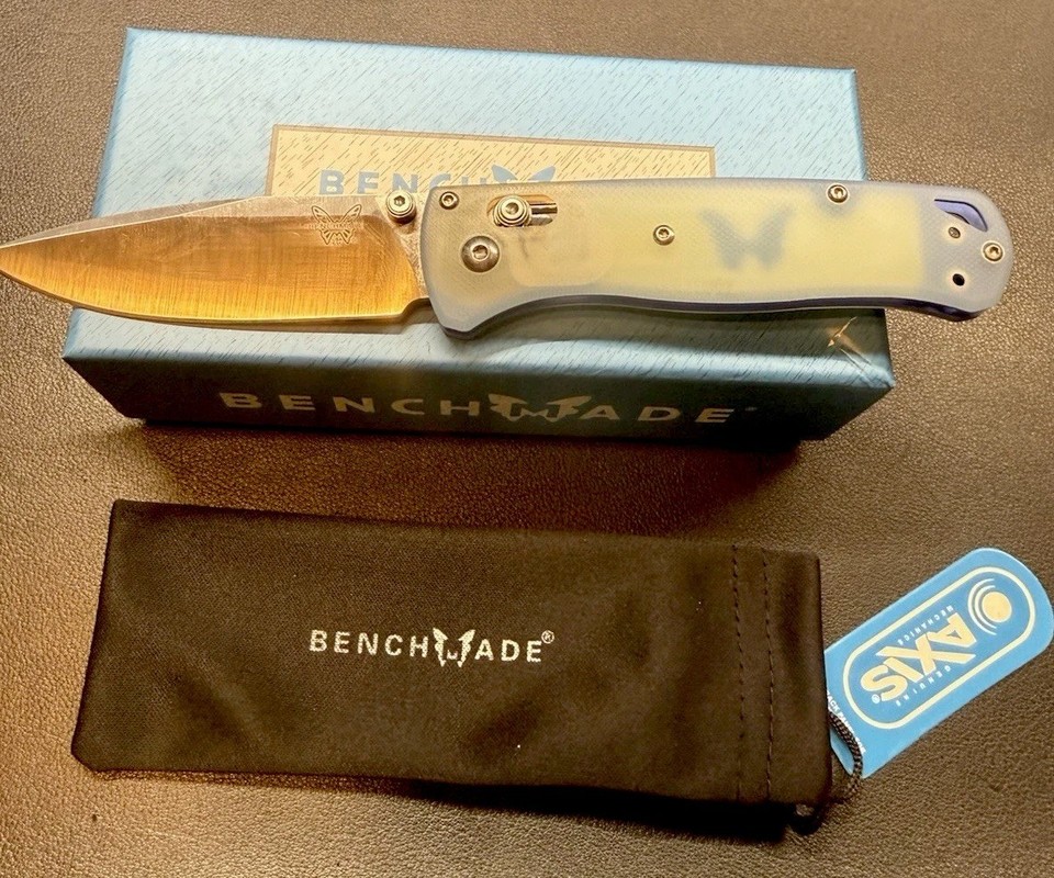 BM 535 Folding Knife w/ Transparent Handle Authenticity Unverified | eBay