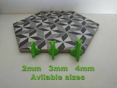 BAG of Hexagonal Tile Spacers, Y Spacers, Tiling, Floor, Wall ,2mm, 3mm ...