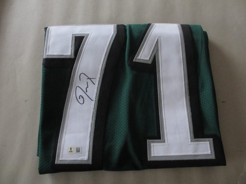 JASON PETERS SIGNED PHILADELPHIA EAGLES CUSTOM JERSEY - BECKETT ...