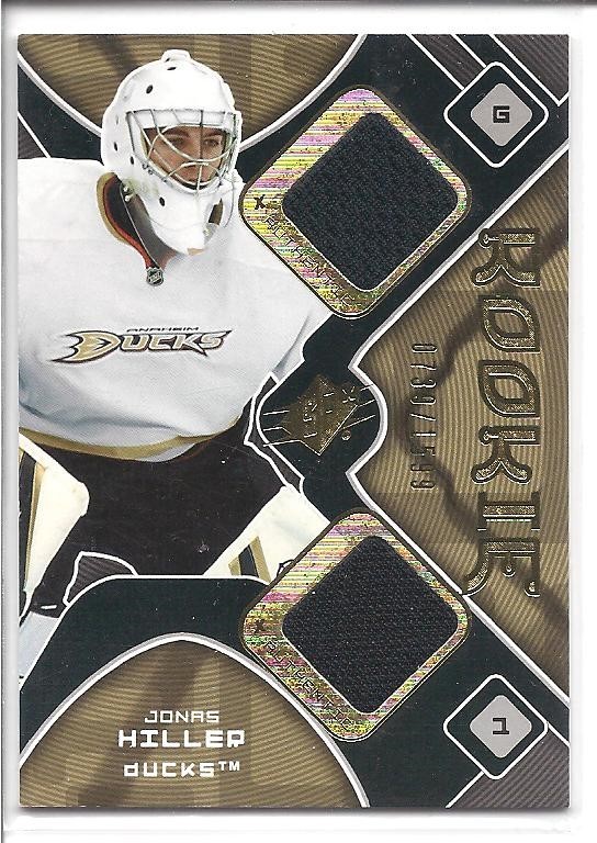 JONAS HILLER 2007-08 SPx Dual Jersey Rookie Card RC x/1599 #181 | eBay