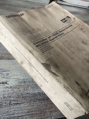 Caterpillar AP-1055B BG-2455C Asphalt Paver Parts Manual Book Catalog ...