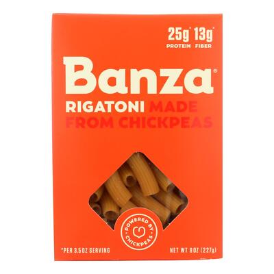 Banza Rigatoni Chickpea Pasta - Case Of 6 - 8 Oz | eBay