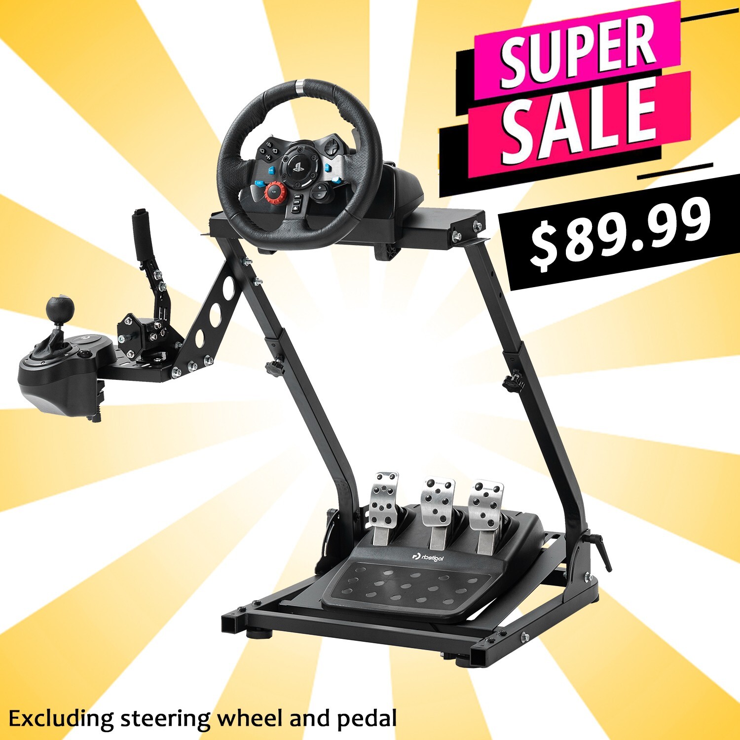 Minneer G29 Steering Wheel Stand Racing Sim Stand Fit Logitech G920 ...