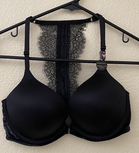 Victoria's Secret Bra Bombshell Front Close Padded Add 2 Cup Push Up ...