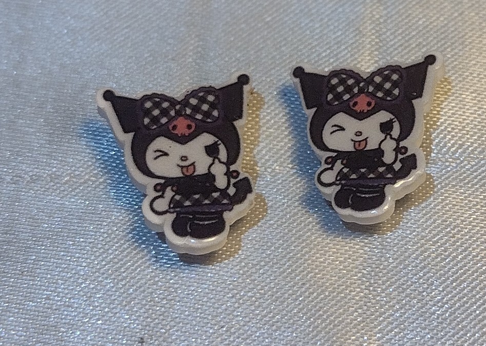 Hello Kitty Miffy Dressed As Maleficent Cosplay Fabulous Earrings Great ...