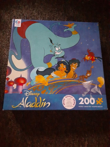 Walt Disney Aladdin 200 Piece Puzzle Jigsaw Learning Game Cartoon All ...