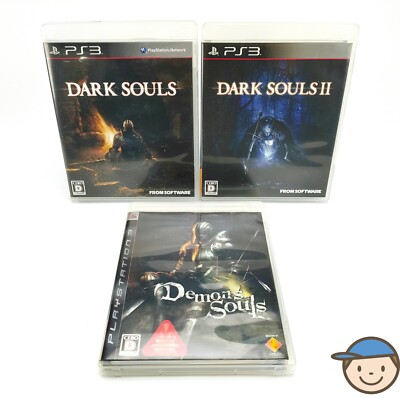 PS3 Dark Souls 1 2 Demons Souls Set 3 Games FromSoftware Japanese ...