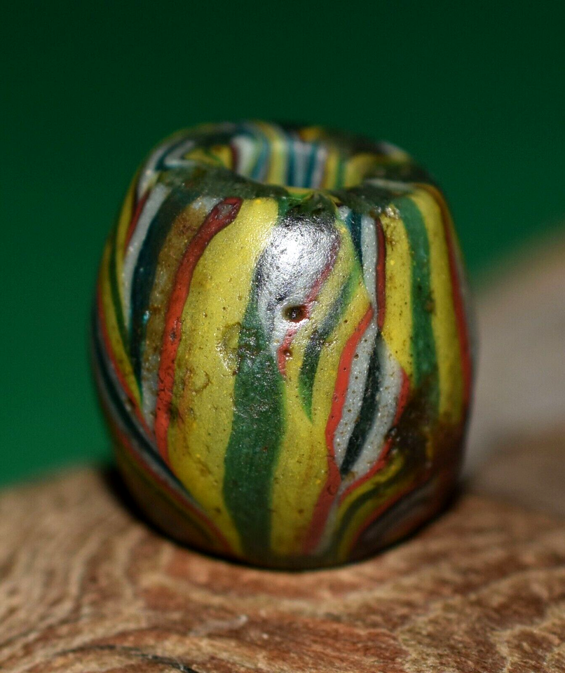 Ancient Medieval Islamic Fustat Fused Rod Morphia / Morfia Glass Bead ...